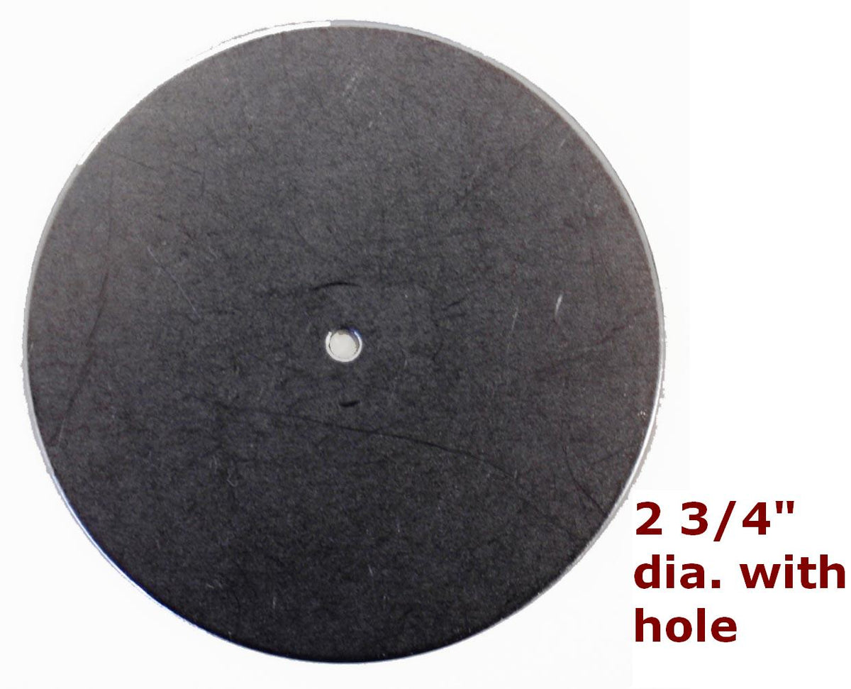 Metal Stamping Steel Blank Plain 18 ga. Round Flat Disc 2 3/4" w Hole ...